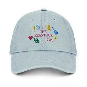 The Eras Tour Denim Hat, Inspired by the Eras Tour, Swiftie Gift - Etsy