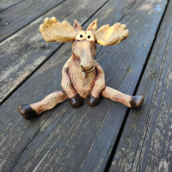 Moose Figurine - Etsy