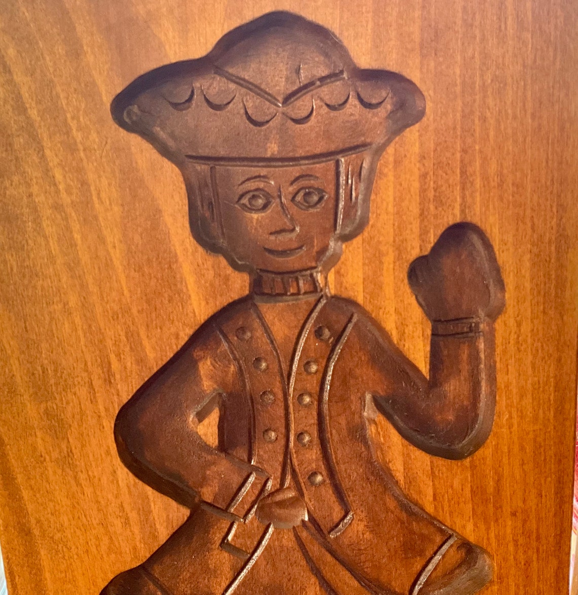 Hanging Wooden Butter Molds Cookie Molds Patriotic Man & Woman Holding ...