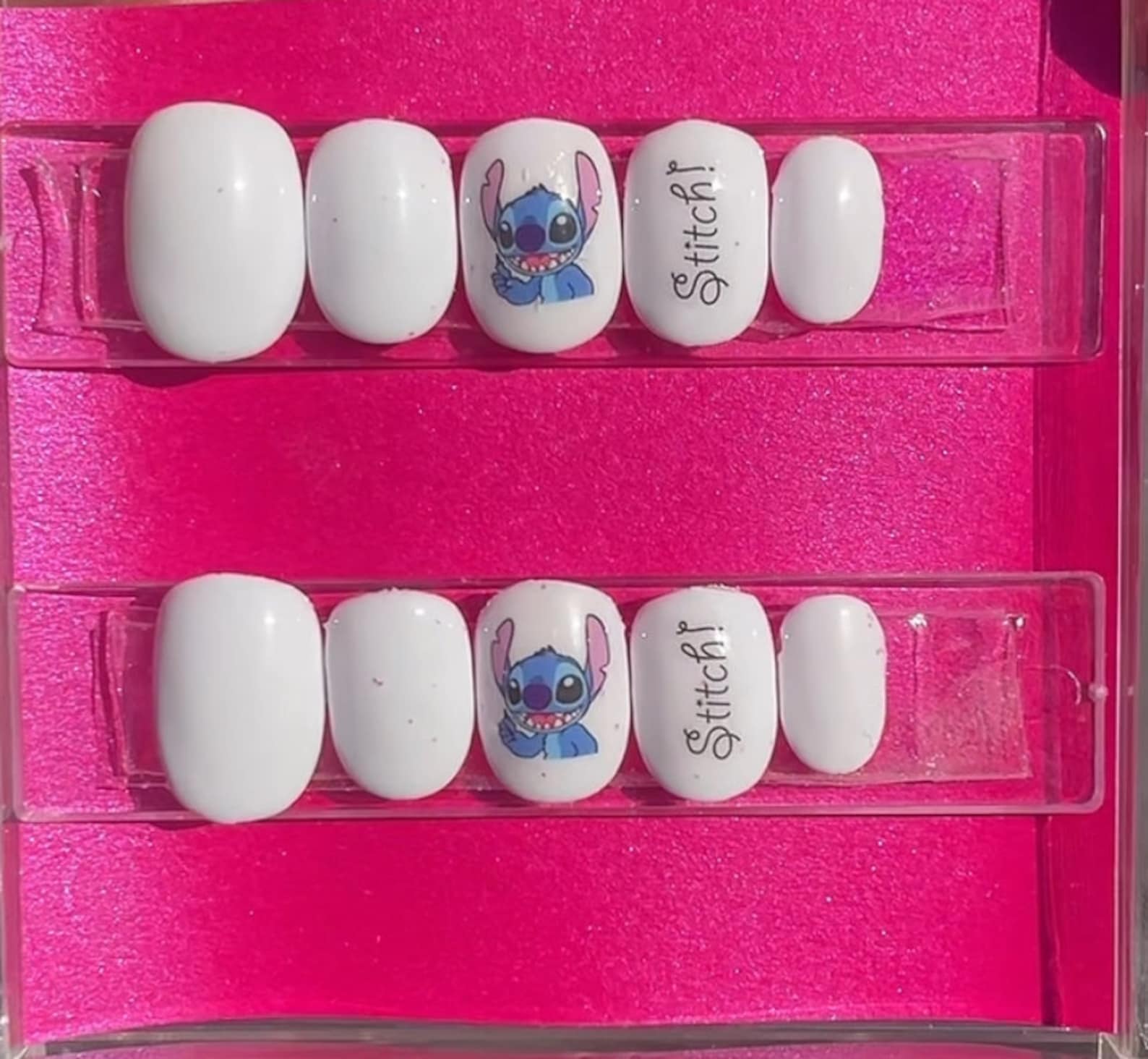 Kids Stitch Press on Nails | Stitch Nails | Kids Fake Nails - Etsy