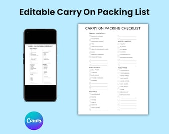 Beach Printable Packing List - Beach Packing List - Printable ...