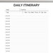 Print Trip Itinerary - Daily Itinerary - Printable - Editable ...