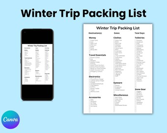 Travel Packing List Compatible With Goodnotes, Notability Etc Printable ...