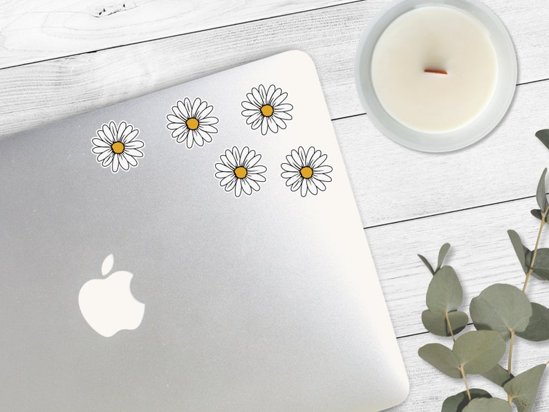 Mini Daisy Sticker Pack 10 PCS Waterproof Sticker Tiny - Etsy
