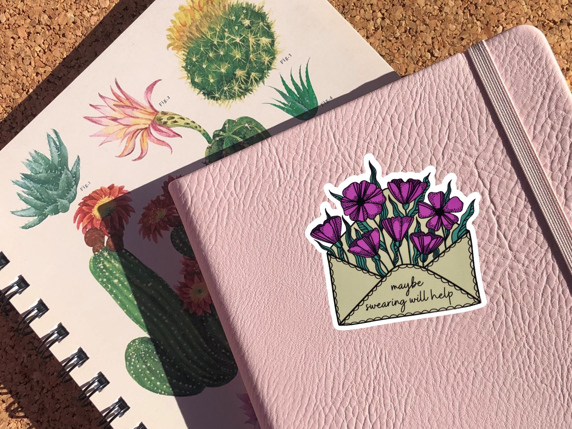 Maybe Swearing Will Help Sticker Waterproof Sticker Die Cut - Etsy