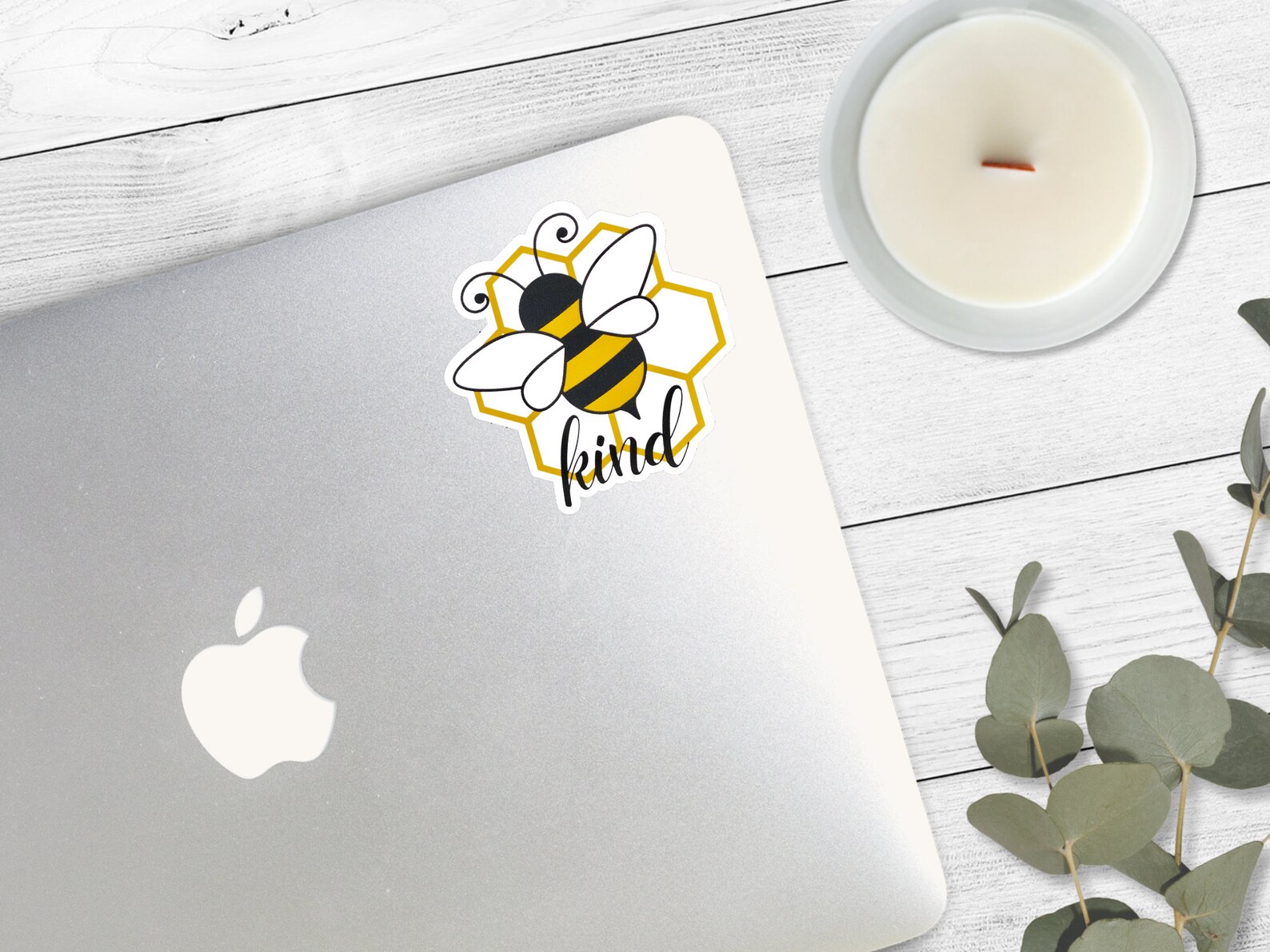 Bee Kind Sticker, Waterproof Sticker, Be Kind, Laptop Sticker, Die Cut ...