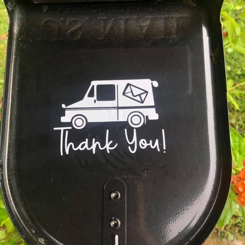 Thank You Mailbox Decal - Etsy