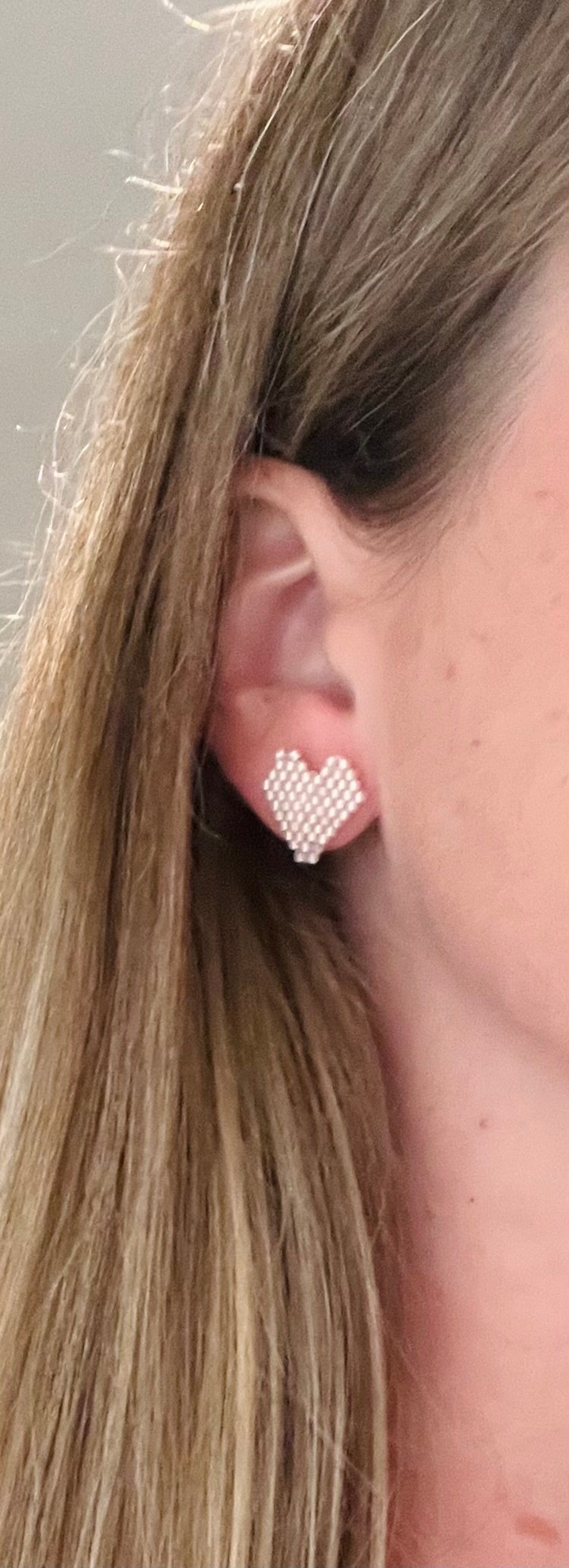 The Plain-jane Heart Earring - Etsy
