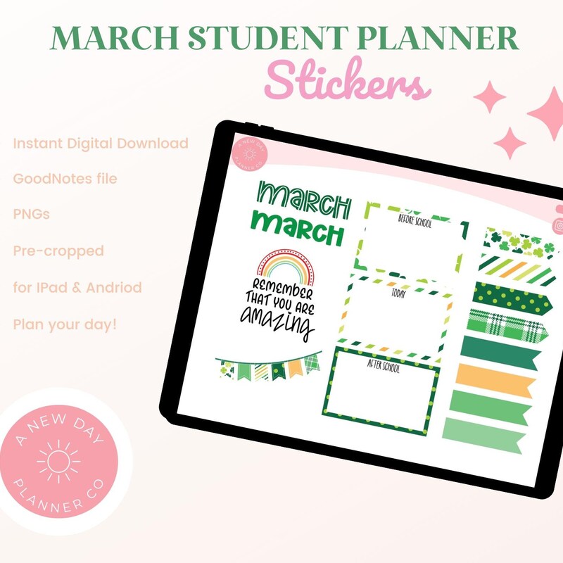 Student Planner Stickers - Etsy