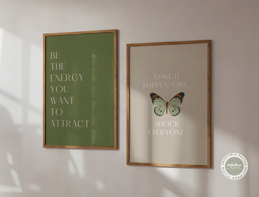 Positive Affirmations Poster Set 2 Minimalist Posters as - Etsy