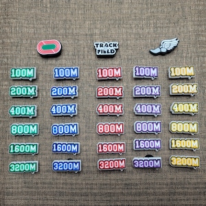 Track & Field Croc Charms [pack of 4], Sprint Charms, Running, Mid/long ...