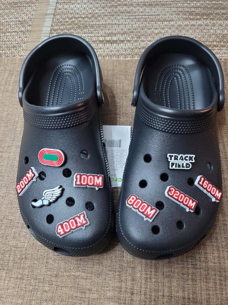 Track & Field Croc Charms [pack of 4], Sprint Charms, Running, Mid/long ...