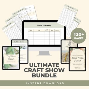 Printable Handmade Craft Show Planning Bundle, Crafting Vendor Fair ...