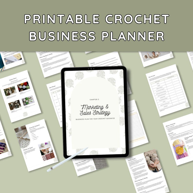 Printable Crochet Business Planner, Etsy Shop Planning Guide for ...