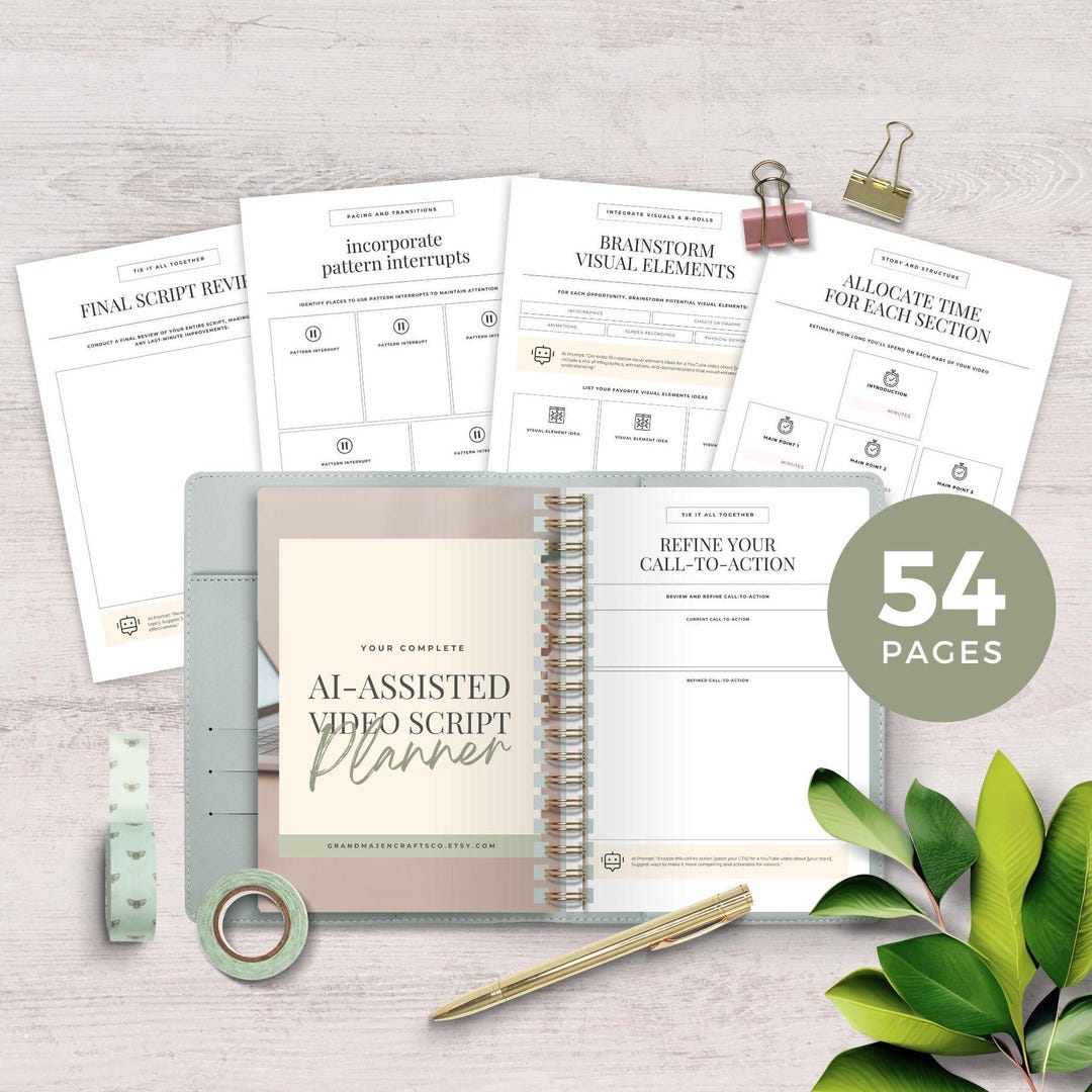 Video Script Planner, Video Script & Video Hook Planning Toolkit for ...