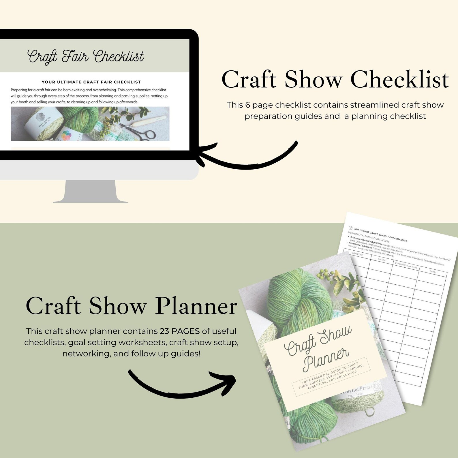 Printable Craft Show Planning Bundle, Craft Fair Planner and Checklists ...