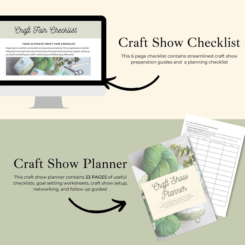 Craft Show Planning Printable Bundle, Ultimate Craft Fair Template for ...