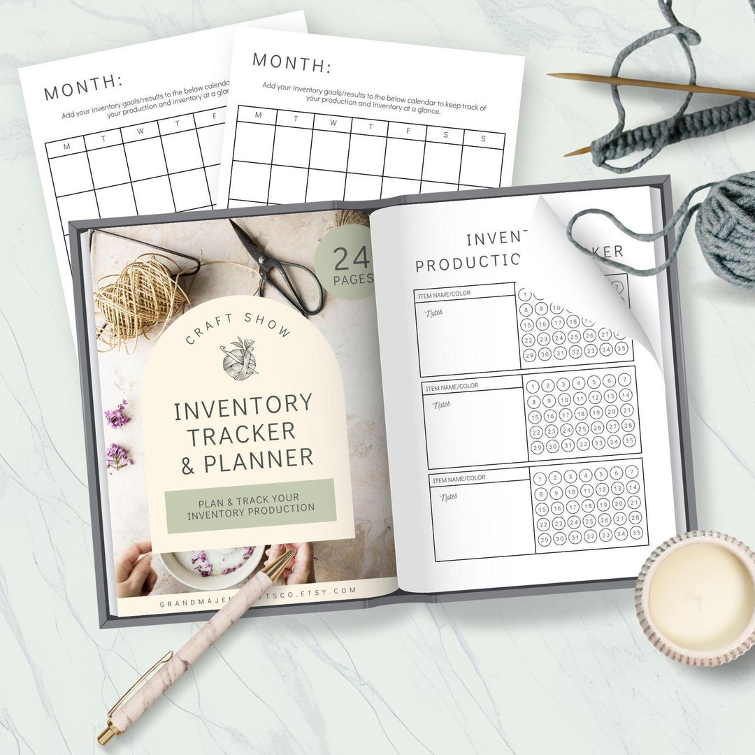 Printable Craft Fair Inventory Tracker, Handmade Business Production ...