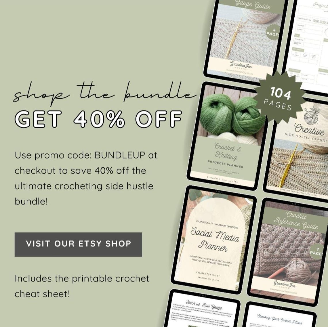 Crochet Cheat Sheet Printable Bundle, Beginner Crochet Reference Card ...