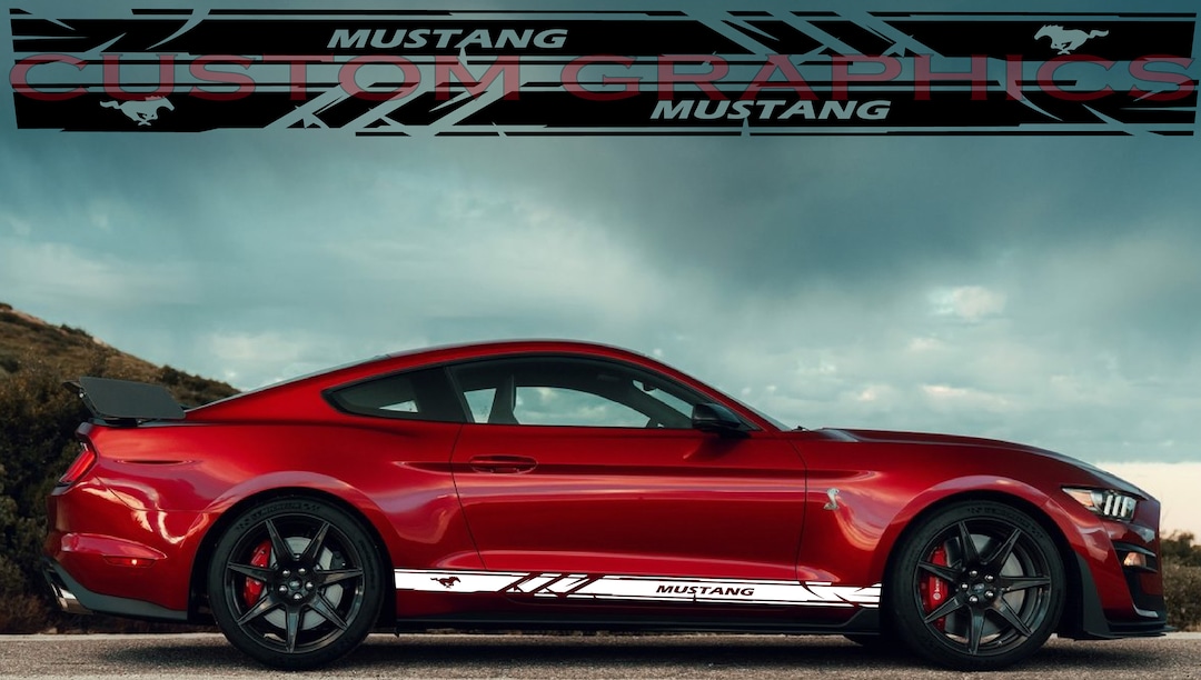 Mustang Side Stripe Decal Set: Sport Racing Design - Etsy
