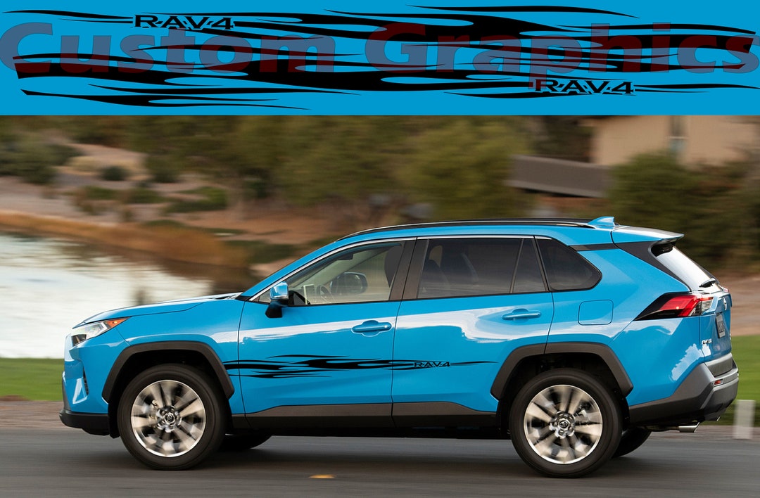 2x Side Door Vinyl Decal Sticker High Quality Compatible With Rav4 - Etsy