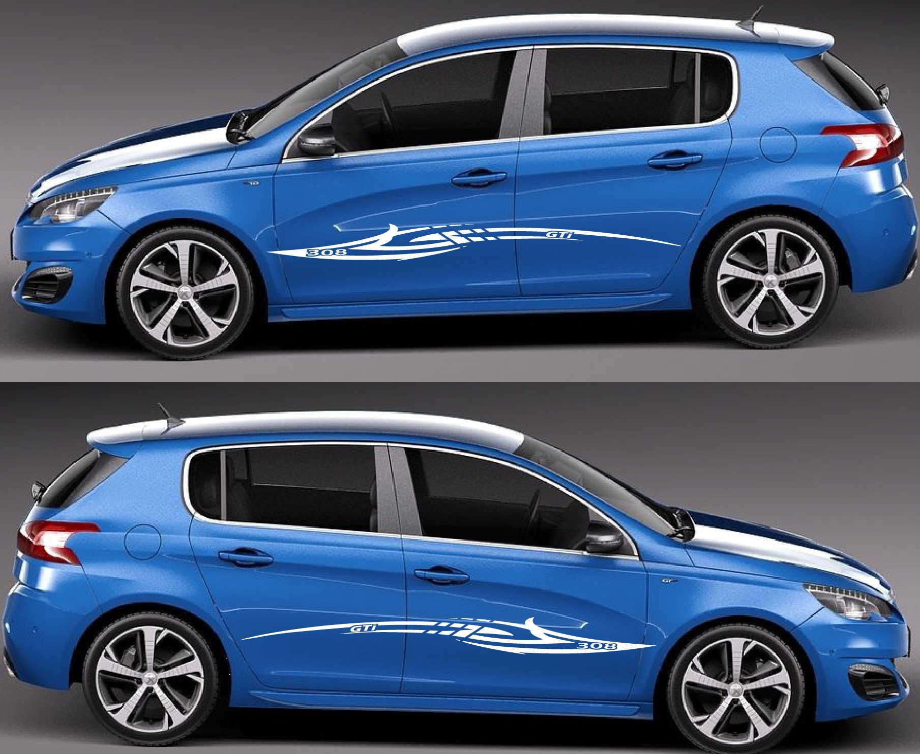 Tribal Design Decal Graphic Sticker Door Sport Stripe Kit High - Etsy