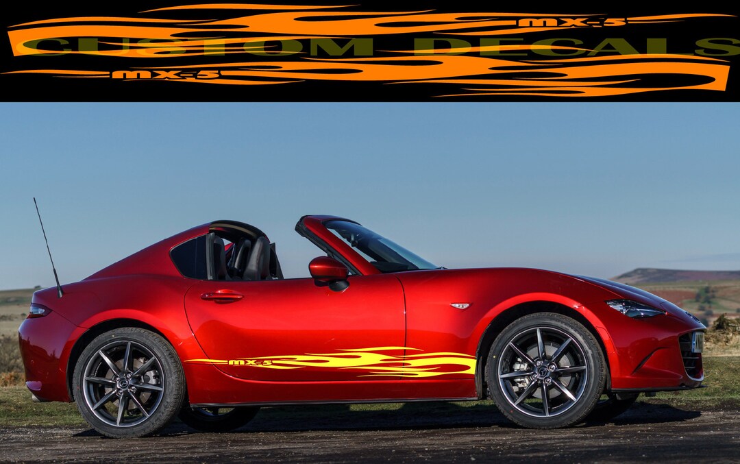 Mazda MX-5 Flame Decal Kit: Sport Stripe Graphics - Etsy