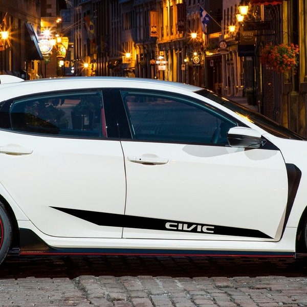 Honda Civic Decals - Etsy
