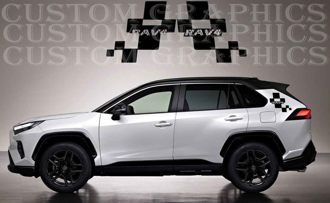 Pair of Sport Side Stripes Decal Sticker Vinyl Compatible With Toyota ...