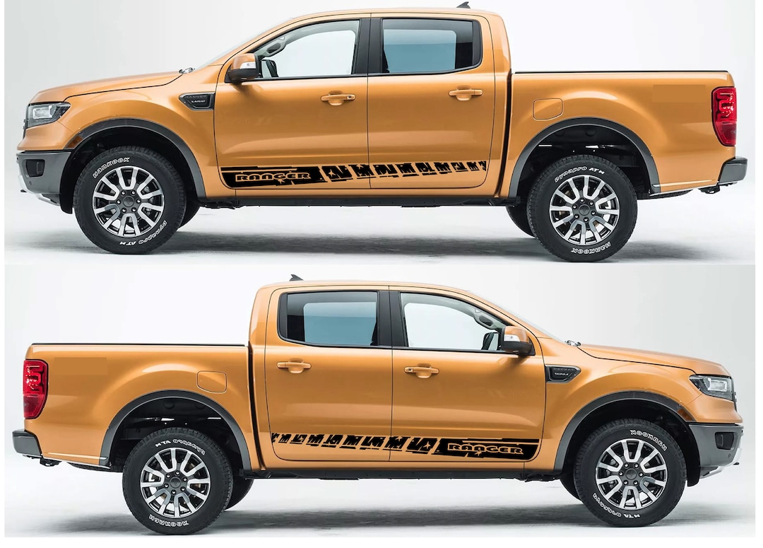 Pair of Sport Side Stripes Decal Sticker Vinyl Compatible With Ford ...