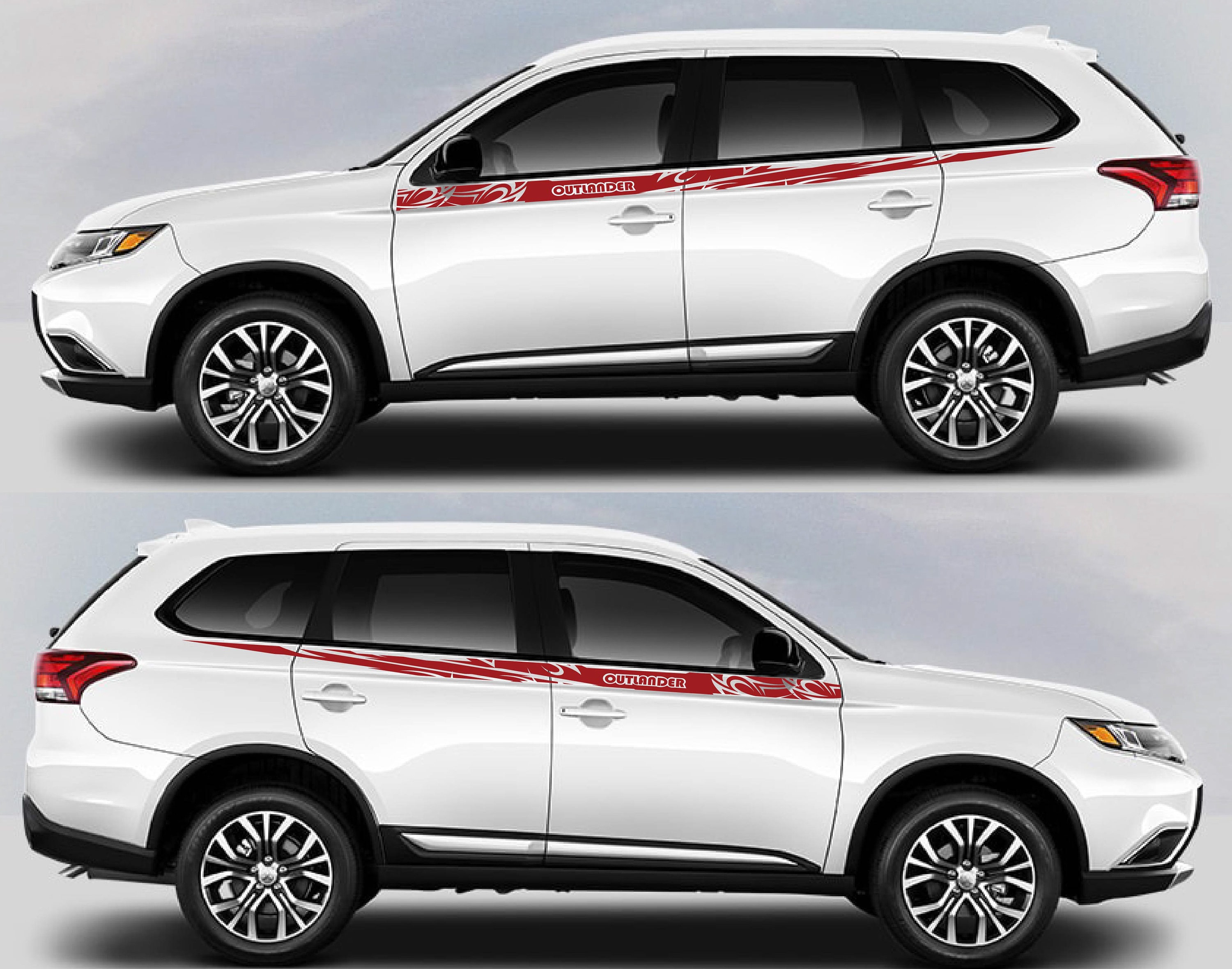 Set of Stickers Decal Stripe Body Kit Sport Side Door Sticker Racing ...