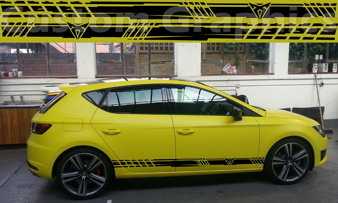 New Custom Set of Stickers Decal Stripe Body Kit Compatible With Seat ...
