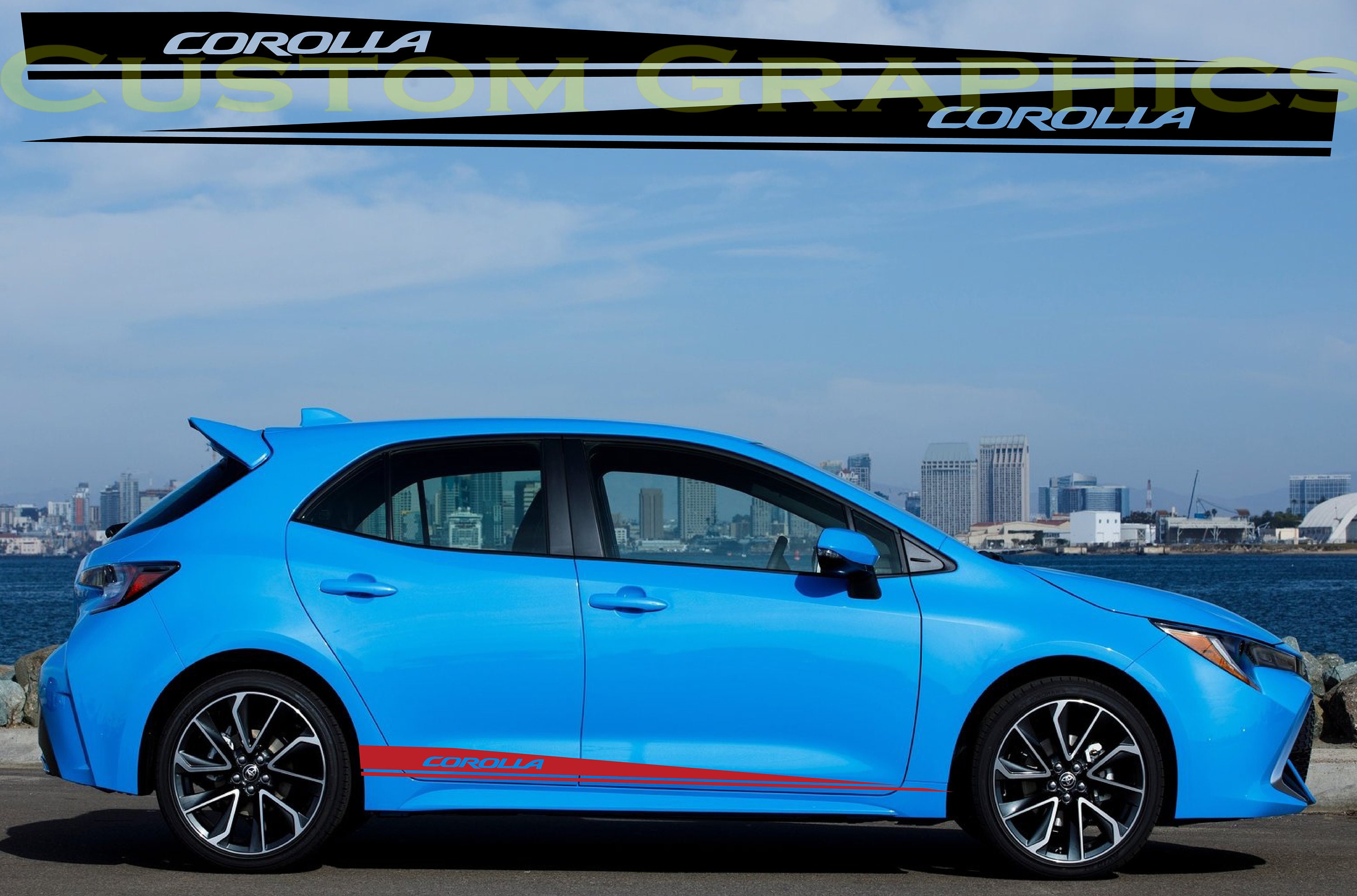 Exclusive Set of Stickers Decal Stripe Body Kit Sport Side Door Sticker ...