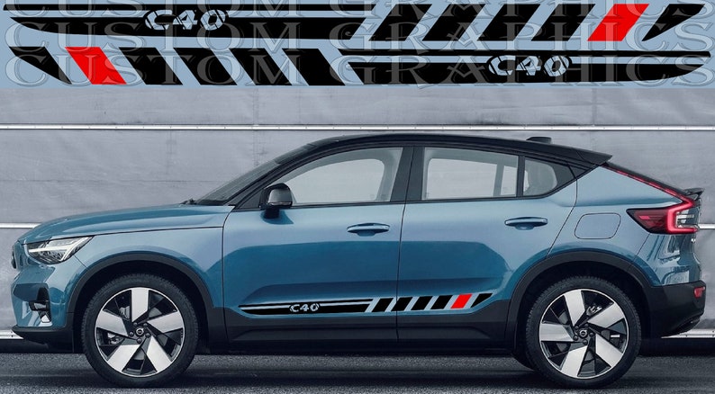New Exclusive Sport Sticker Decal Side Door Stripes Compatible With C40 ...