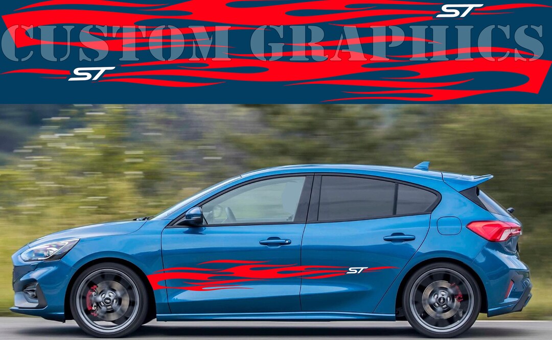 Focus ST Side Stripe Decal Set: Sport Racing Design - Etsy UK