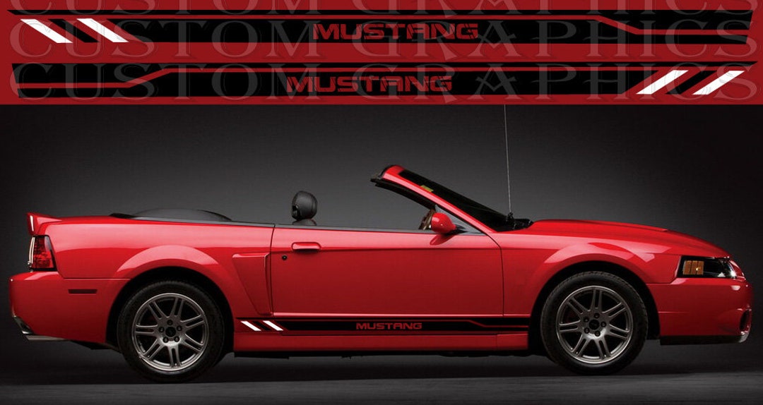 Custom Auto Vinyl Graphics Compatible With Ford Mustang Convertible ...