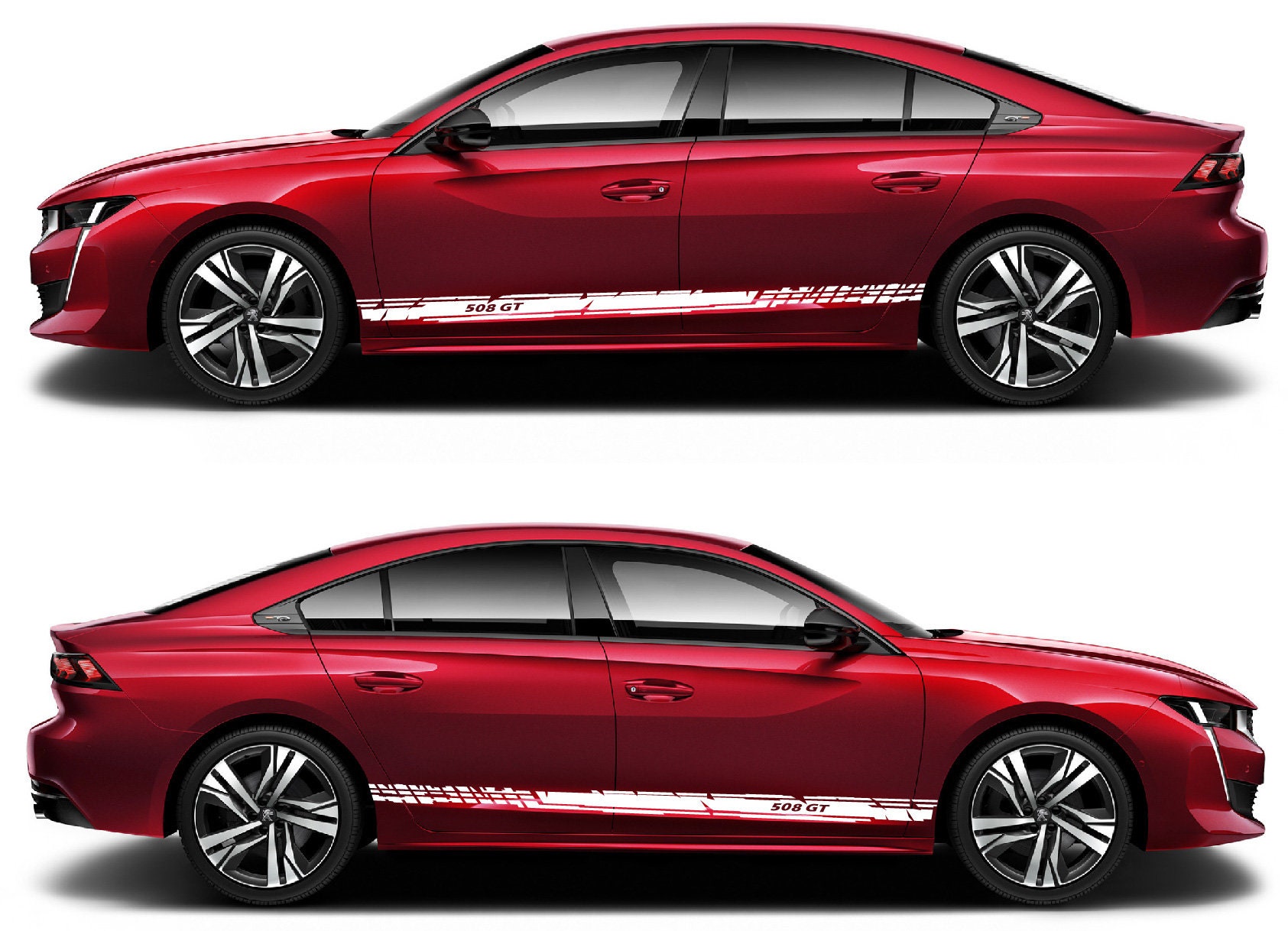 Set of Racing Side Stripes Decal Sticker Graphic High Quality ...