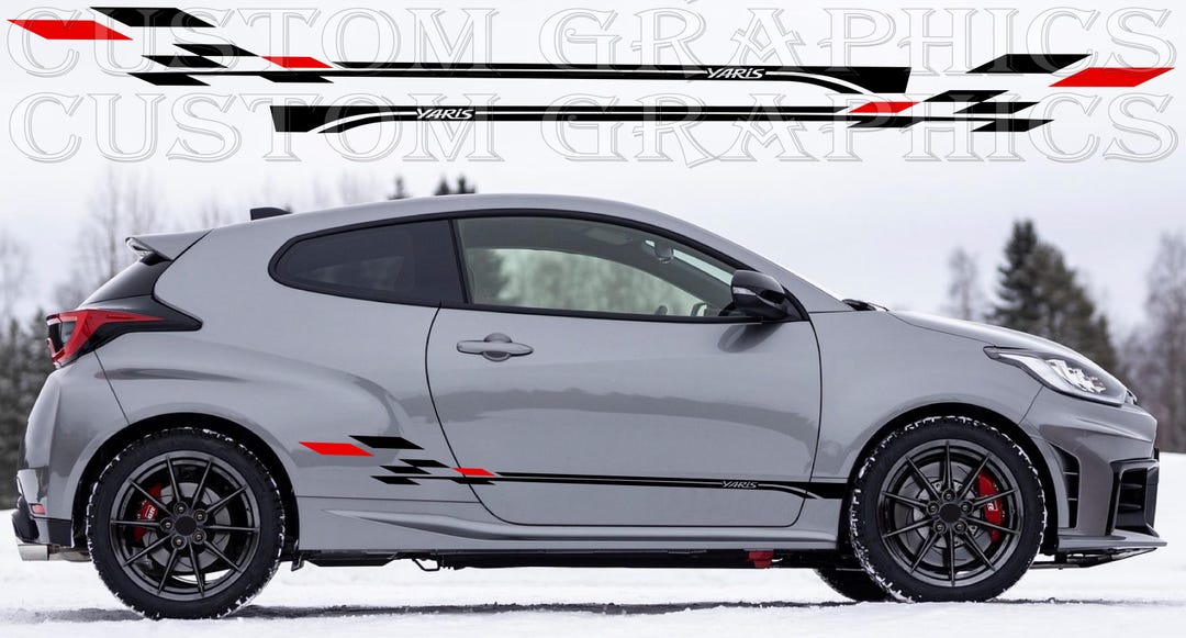 2x Body Decals Side Stripe Sticker Compatible With Toyota GR Yaris 2024 ...