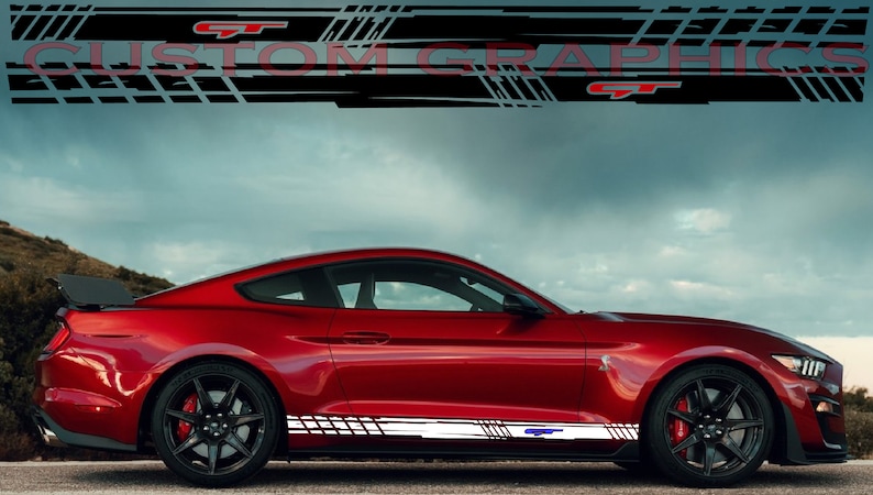 New Top Side Stripe Decal Graphic Sticker Kit Compatible With Ford ...
