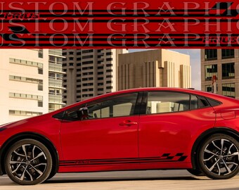 Toyota PRIUS 2pcs Side Stripe Body Decal Vinyl Graphics Sticker Logo ...
