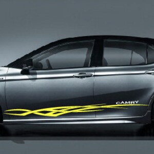 Exclusive Sport Sticker Decal Side Door Stripes Compatible With Toyota ...