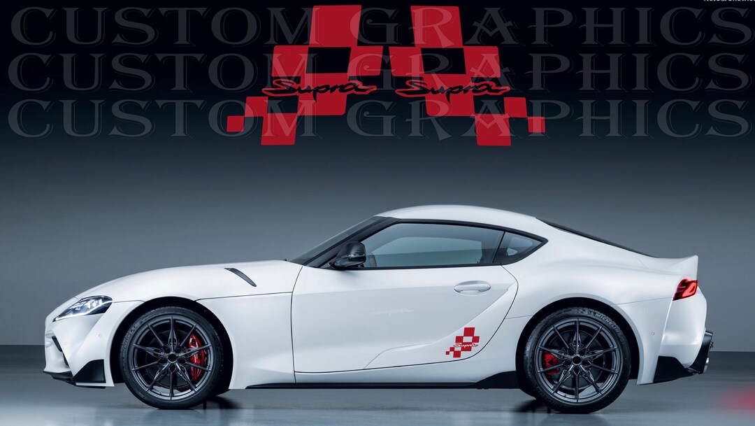 Vinyl Decal Custom Stickers Graphic Kit Compatible With Toyota Supra GR ...