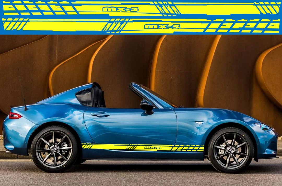 Exclusive Stripe Decal Graphic Stickers Kit Compatible With Mazda Mx-5 ...