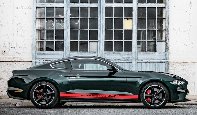 Ford Mustang GT Side Stripe Decal Set: Sport Racing Design - Etsy