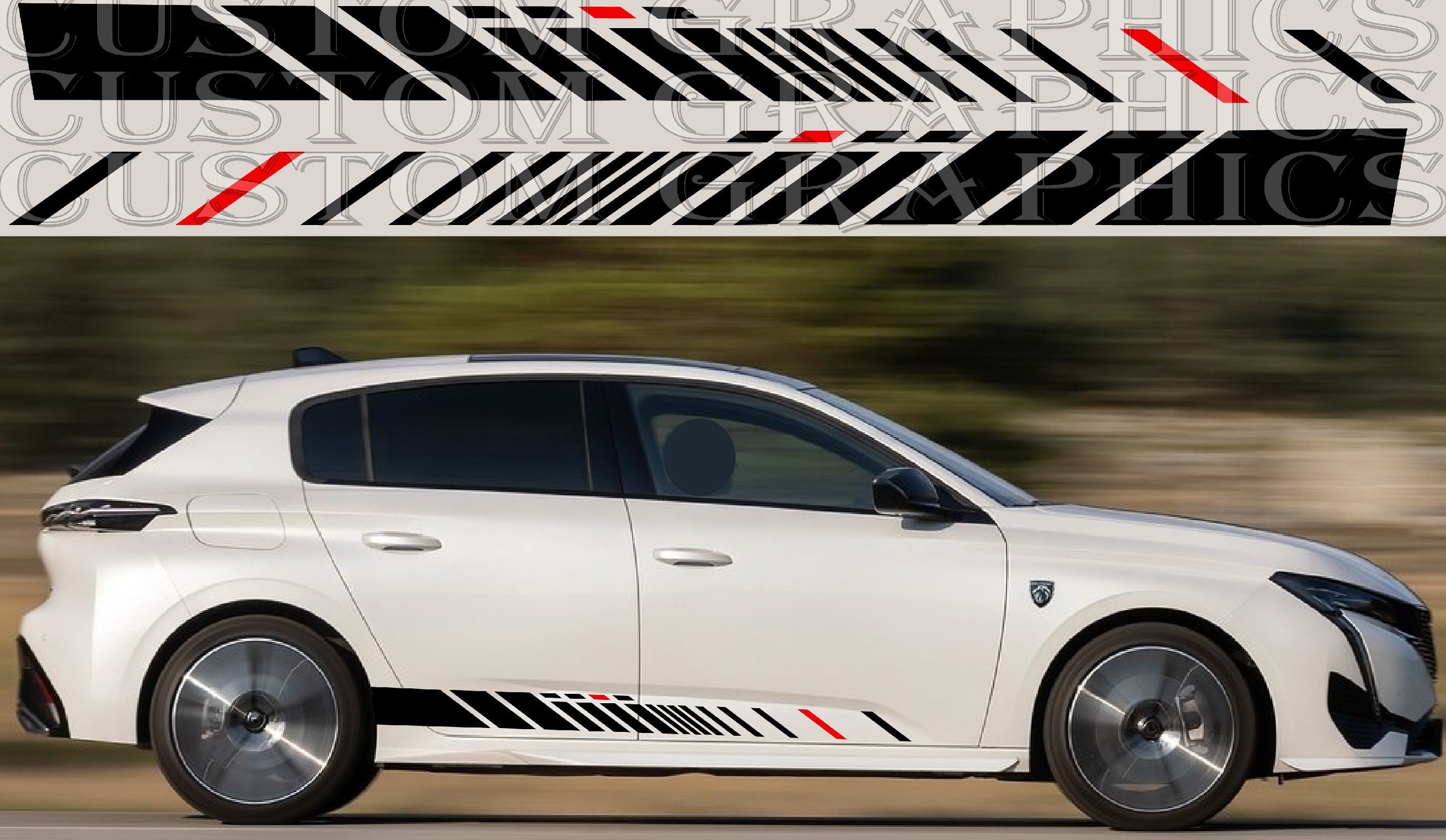 2X Side Door Stripe Vinyl Decal Graphic Sticker Kit Sport - Etsy