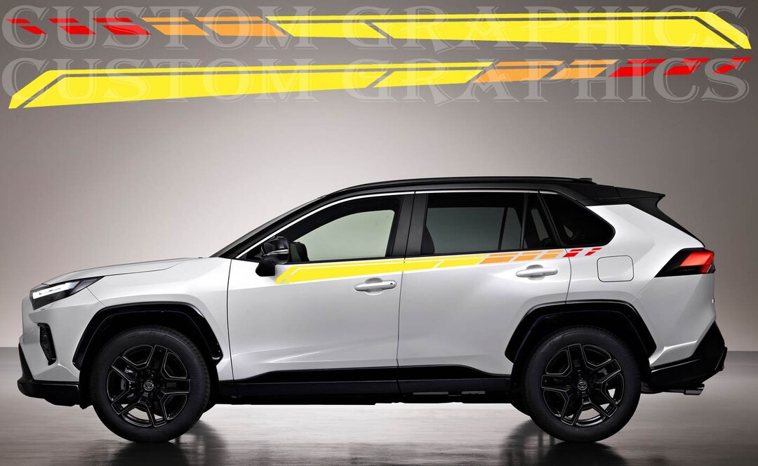 3 Colors Decal Graphic Sticker Door Sport Stripe Kit Compatible With ...