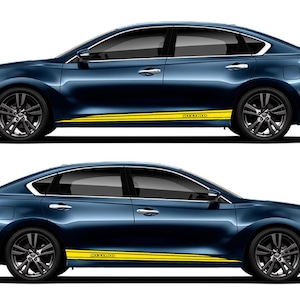 Set of Racing Side Stripes Decal Sticker Graphic Compatible With Nissan ...