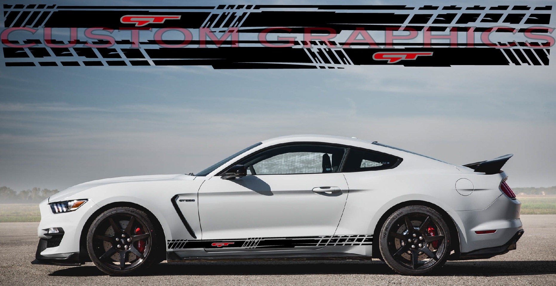 New Top Side Stripe Decal Graphic Sticker Kit Compatible With Ford ...