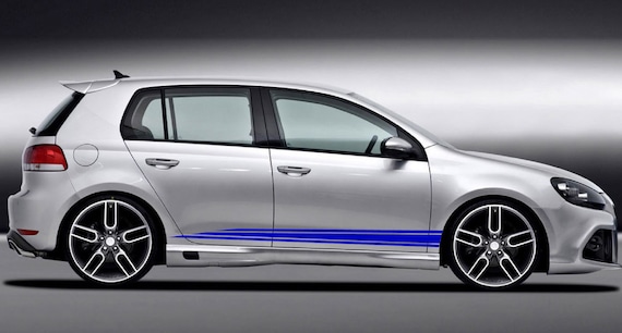 Neues Top Side Stripe Decal Graphic Sticker Kit Kompatibel mit Vw Golf Etsy