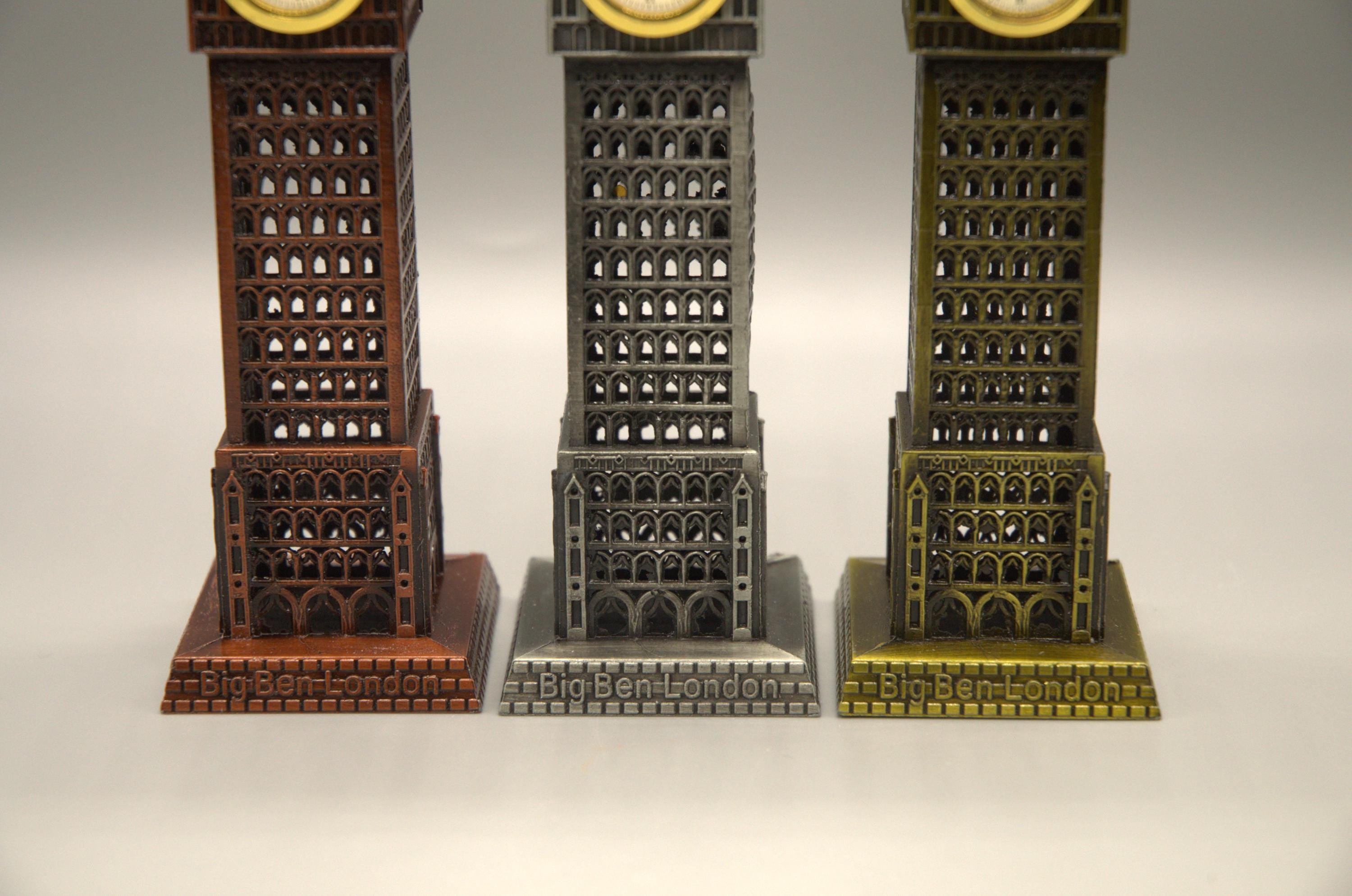 Miniature Big Ben Clock Tower Replica – London Souvenir Desk Clock With ...